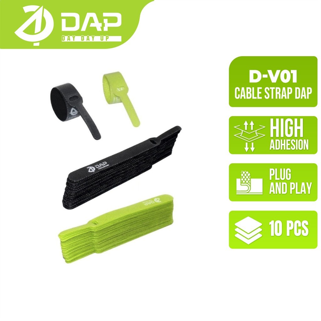 Jual DAP Era Kabel Strap Velcro Cable Ties Winder Organizer – 10Pcs ...