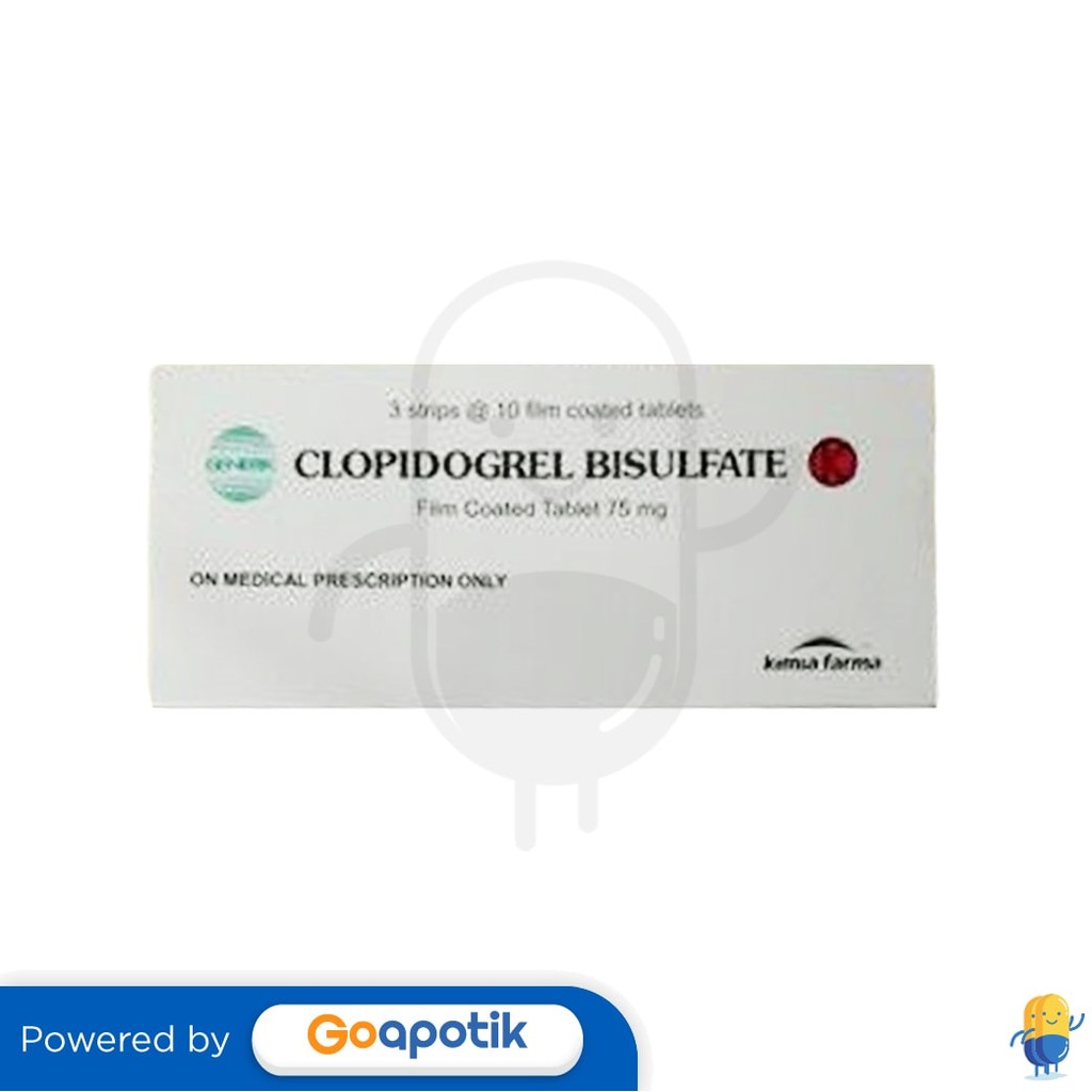 Jual Clopidogrel Kimia Farma 75 Mg Box 30 Tablet | Shopee Indonesia