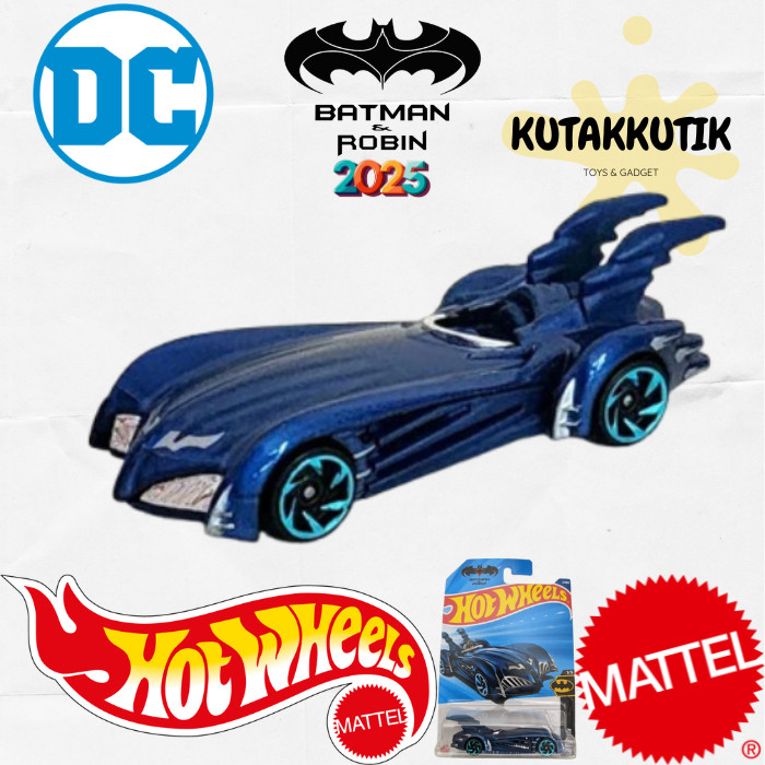 Jual Hotwheels Mobil Batman & Robin Batmobile Biru Velg Biru Lot H 2025 ...