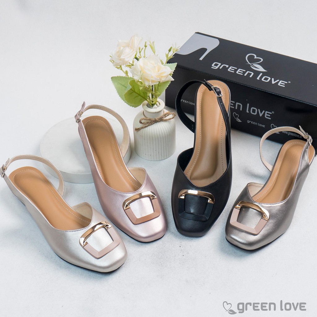 Jual Green Love Sepatu Slip On Wanita FELLICIA | Shopee Indonesia