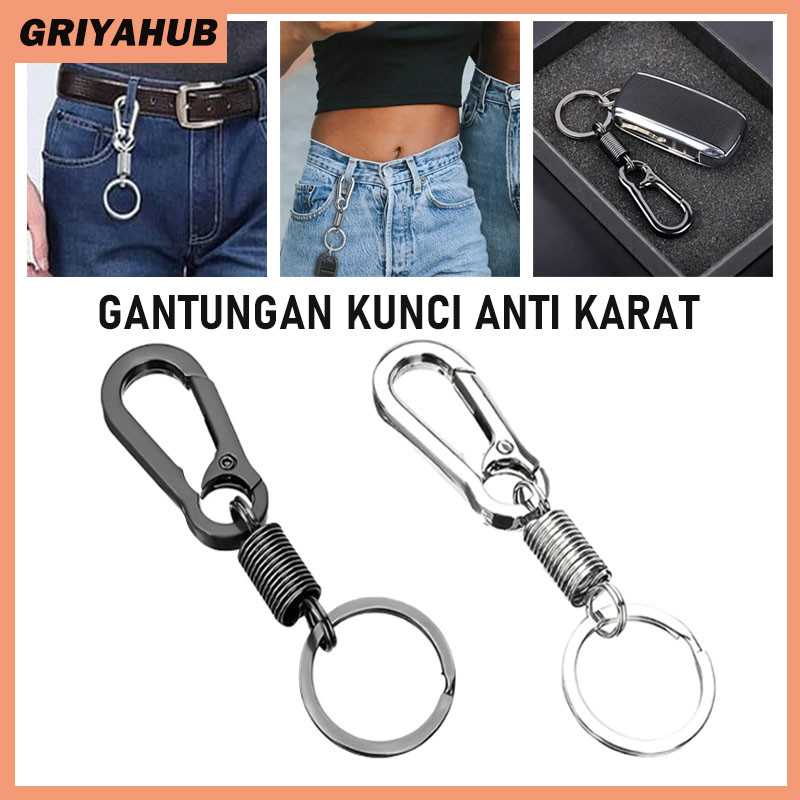 Jual Gantungan Kunci Anti Karat/Karabiner Dengan Per Stainless Steel ...