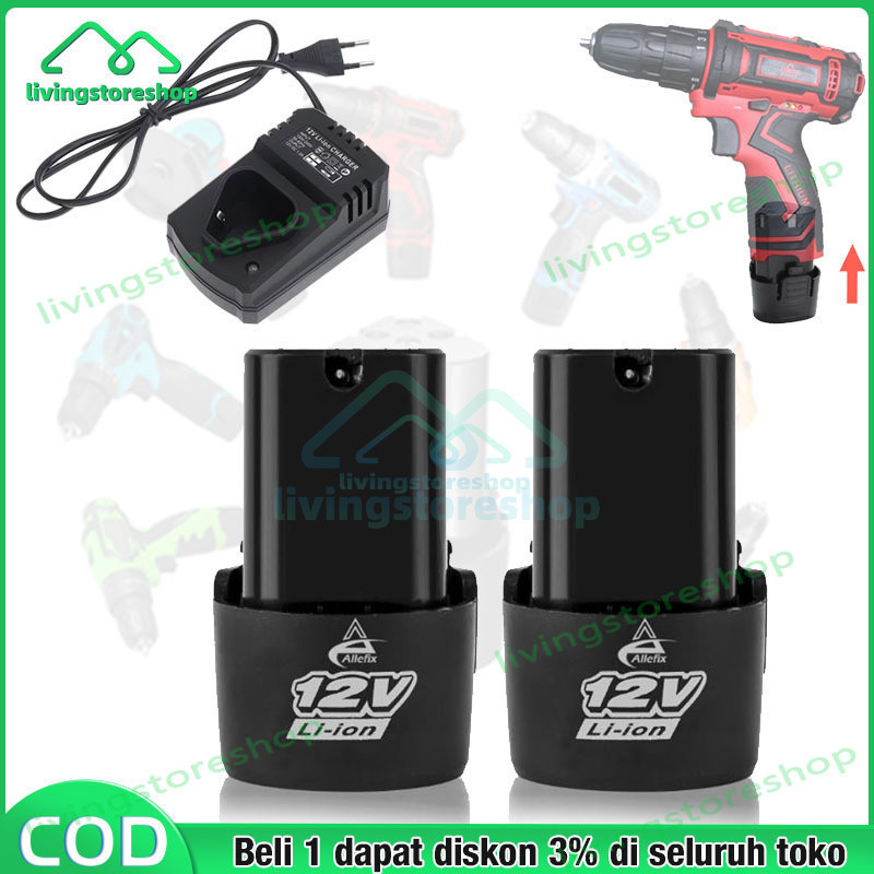 Jual charger bor cordless 12v tool 12v volt charger bor 12 volt batrai ...