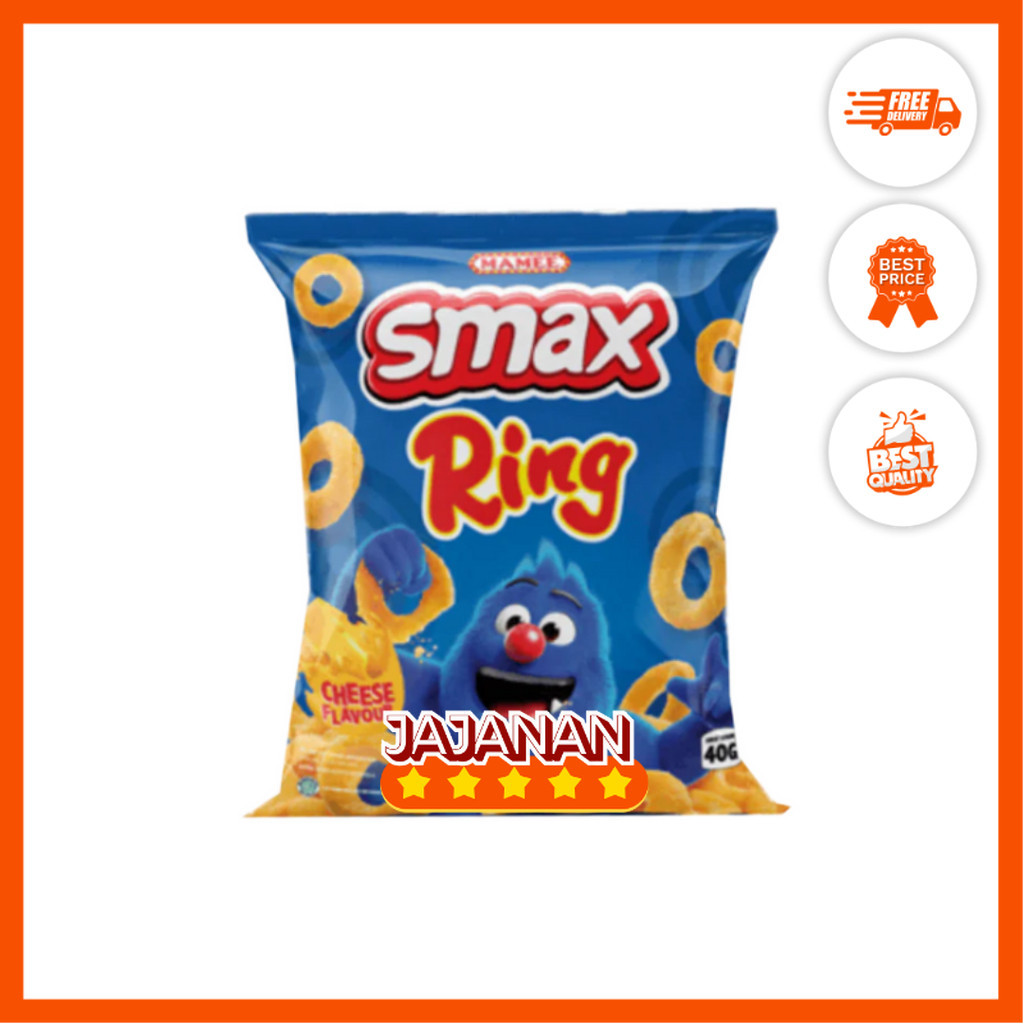 Jual Smax Ring Makanan Ringan Rasa Keju 10 pcs @20gr | Jajanan Snack ...