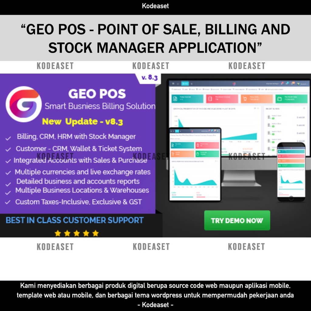 Jual SOURCE CODE APLIKASI WEB GEO POS - POINT OF SALE, BILLING AND ...