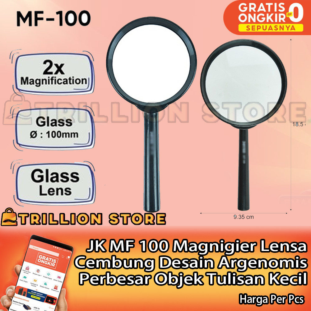 Jual JK MF 100 Kaca Pembesar Cembung Amatan Visual Mikro Objek Miniatur ...