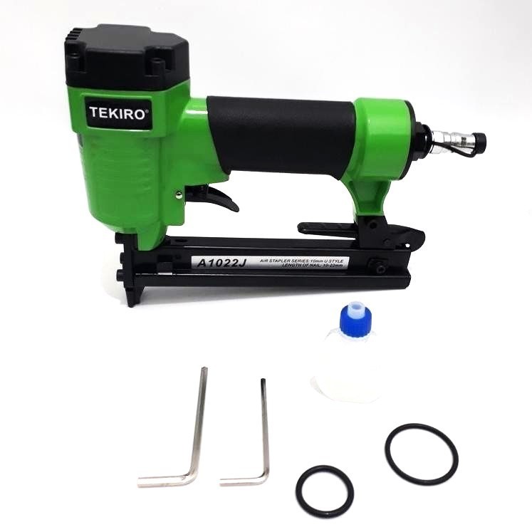 Jual TEKIRO 1022J AIR NAILER STAPLER GUN MESIN STAPLES ANGIN PAKU TEMBA ...