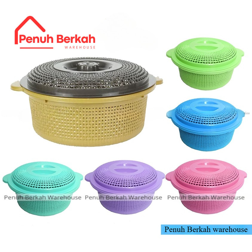 Jual 6PCS X Tempat Nasi Tutup Plastik murah /Bakul Nasi / tempat berkat ...