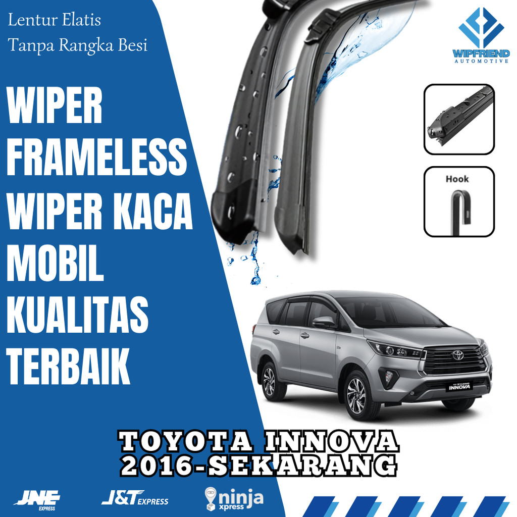 Jual Wiper Kaca Depan Toyota Kijang Innova Reborn 2016 - Sekarang ...
