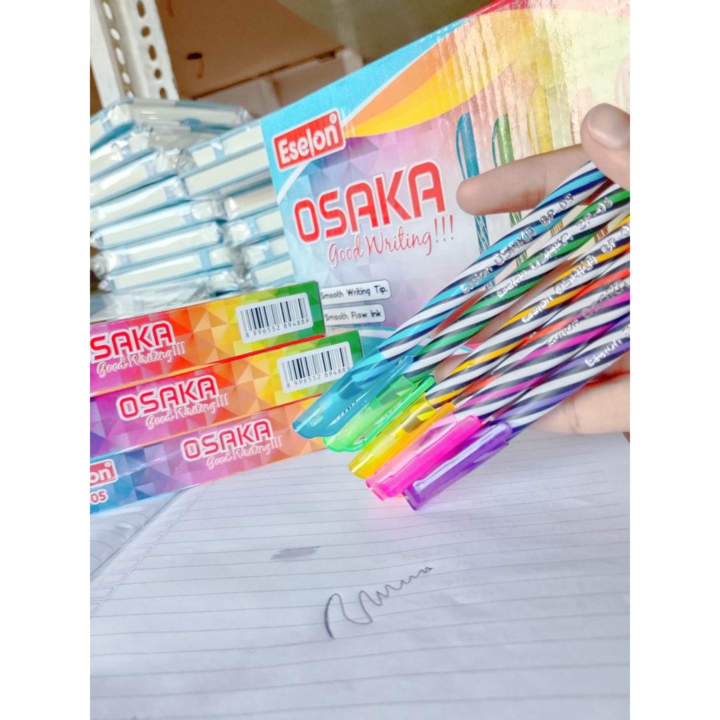 Jual *AC* (1 PACK / 12 PCS) BOLPEN ULIR / BALLPOINT SPIRAL / PULPEN ...