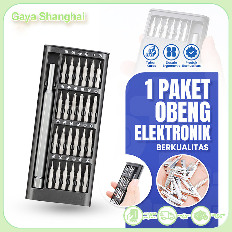 Jual Set obeng presisi multifungsi 24 in 1, tipe gesper, alat perbaikan ...