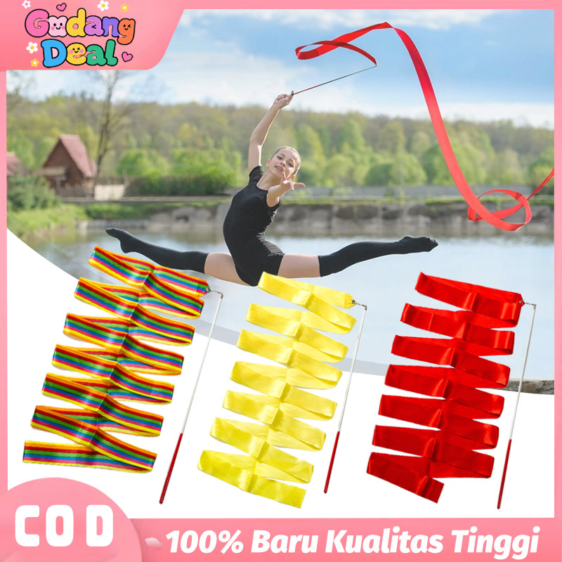 Jual Pita Gymnastic Dan Tongkat Pita Untuk Senam Ritmik Balet Twirling ...