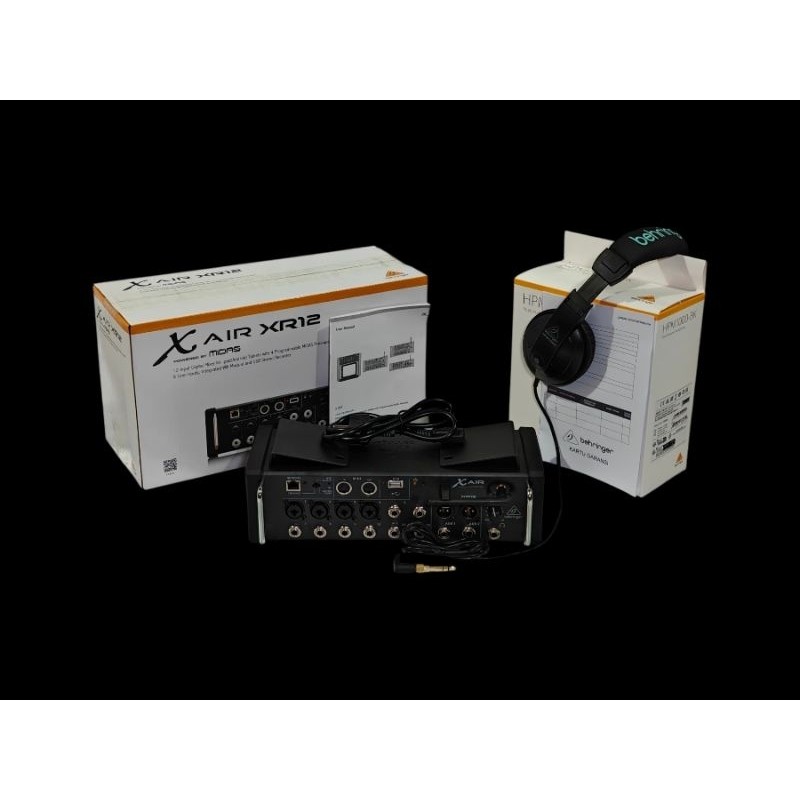 Jual Digital Mixer With Wifi Behringer X AIR XR12 / XR-12 origanal Behriger bonus headphone ...