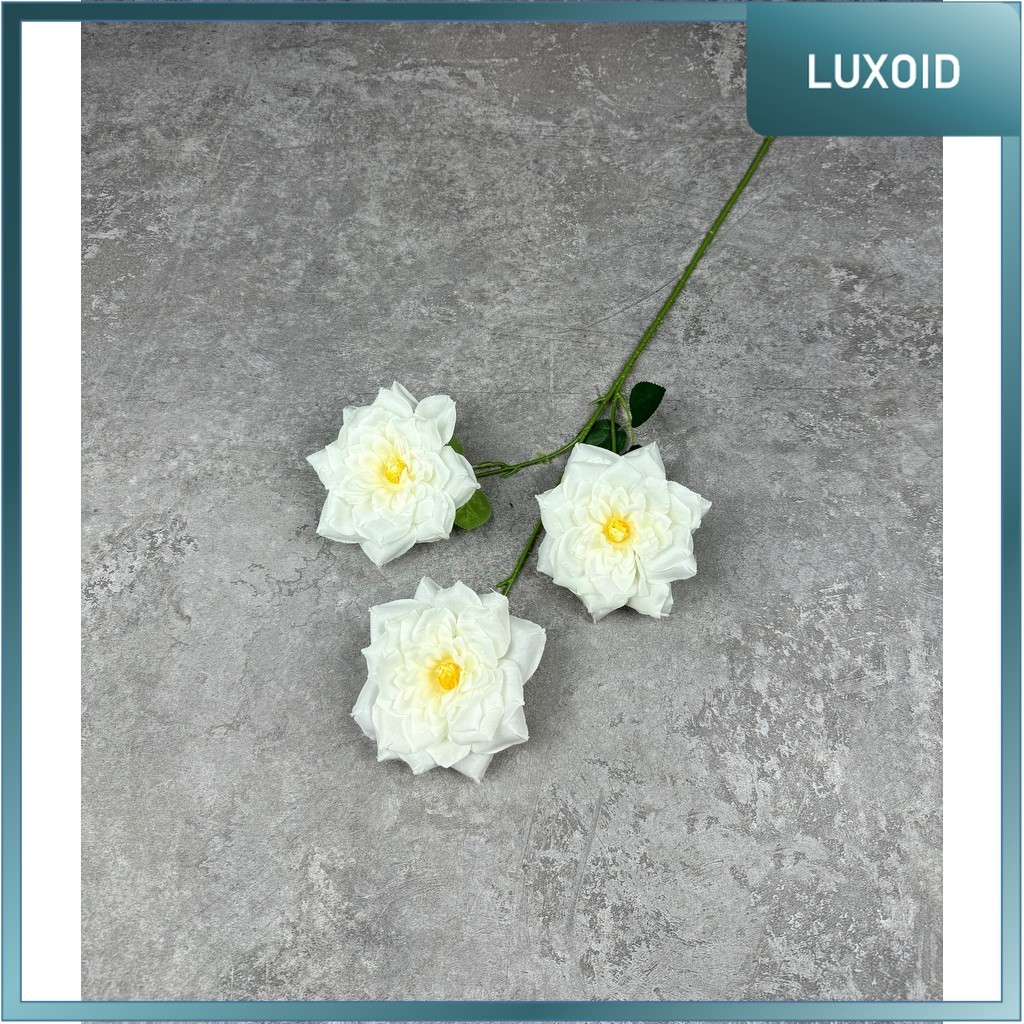 Jual LUXOID - C60 TIGA (x3) Bunga Mawar Kain Sutra 62CM ARTIFICIAL ...