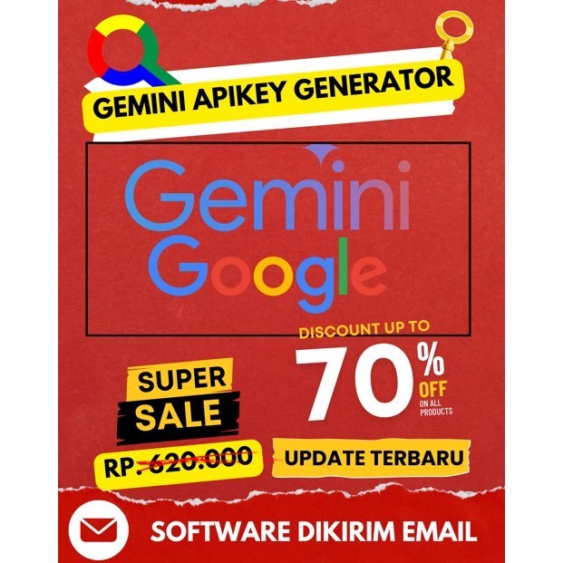 Jual Gemini Apikey Generator Software Generate Hasilkan Ratusan API KEY Gemini AI Gratisan dari ...