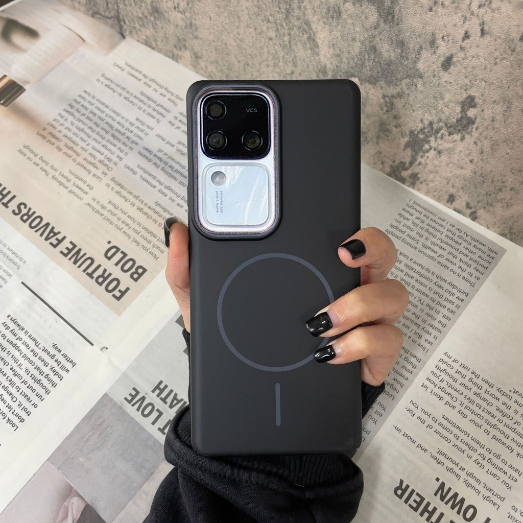 Jual Ultra Thin PC Magnetic Matte Phone Case untuk Vivo V40 V30 Pro V29 V27 X200 X100 Pro Casing ...