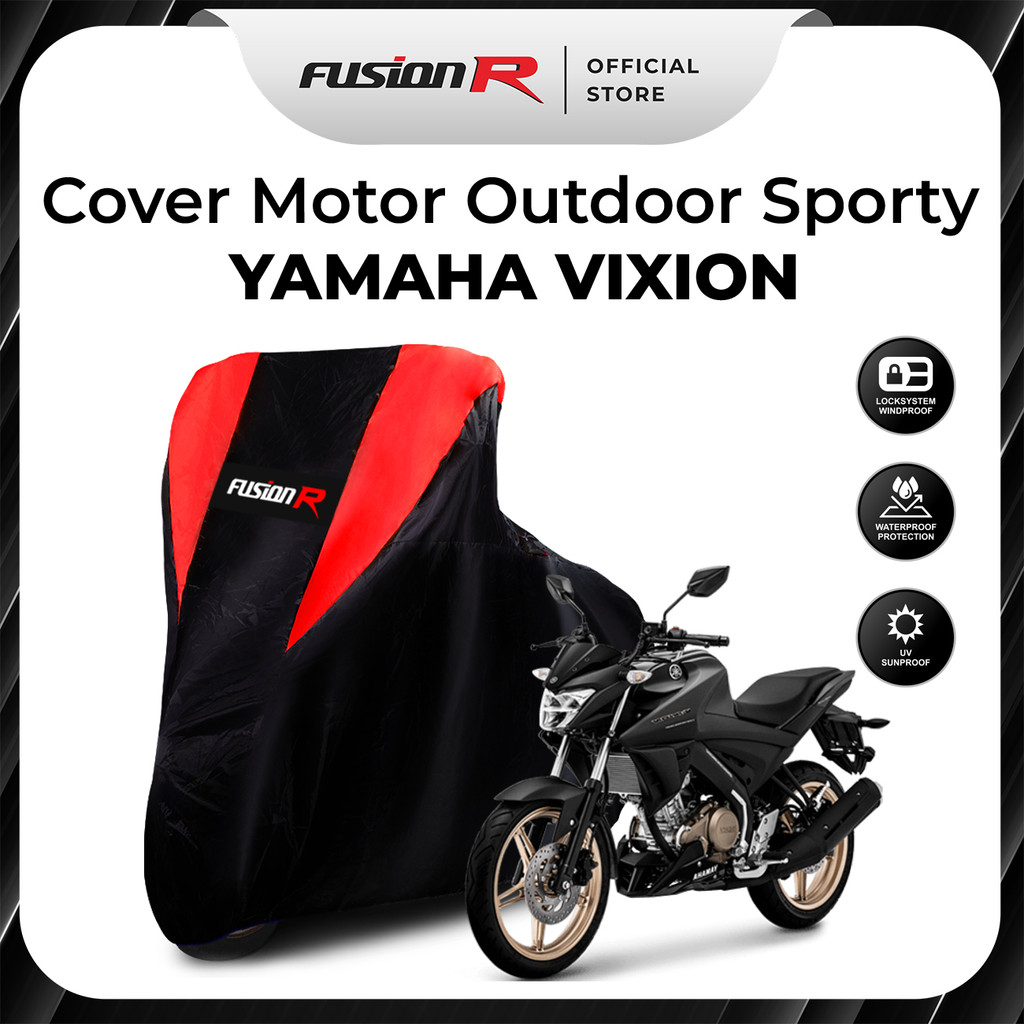 Jual FUSION R Cover Sarung Motor Yamaha VIXION Waterproof | Shopee ...