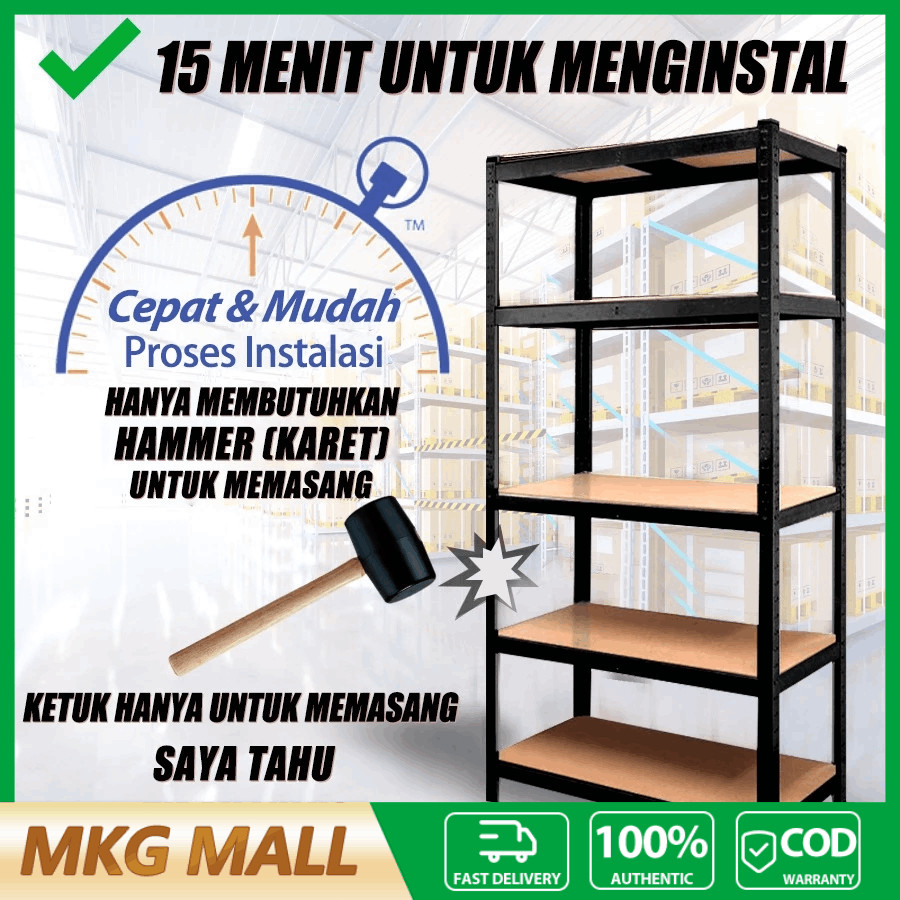 Jual BOBUNSHOP Rak penyimpanan Besi Siku Besi Serbaguna Rak Dapur ...