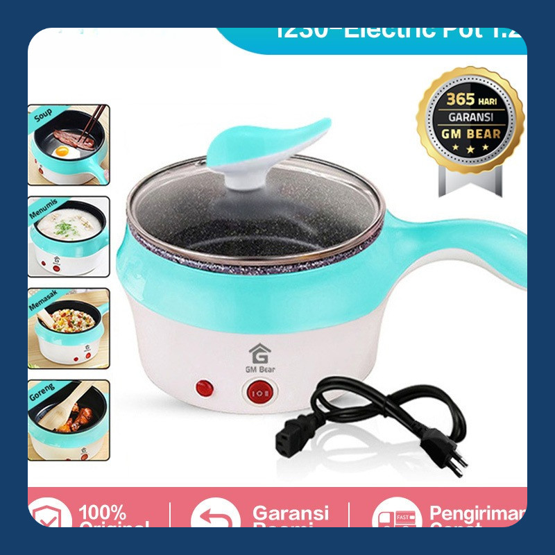 Jual GM Bear Panci Listrik Serbaguna 1.2L P0259 - Electric Cooking Pot | Shopee Indonesia