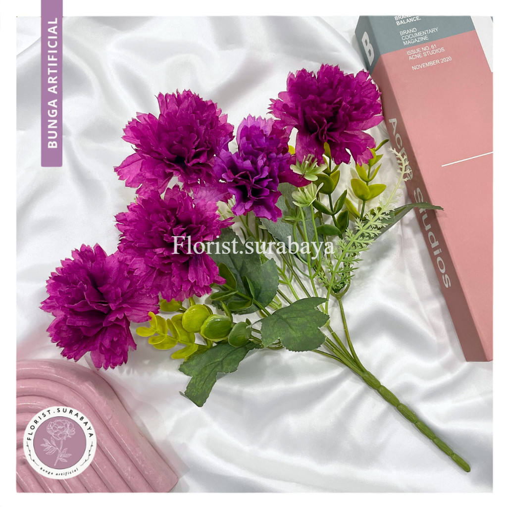 Jual Bunga Carnation Premium X5 Bunga Murah Buket Bunga Artificial ...