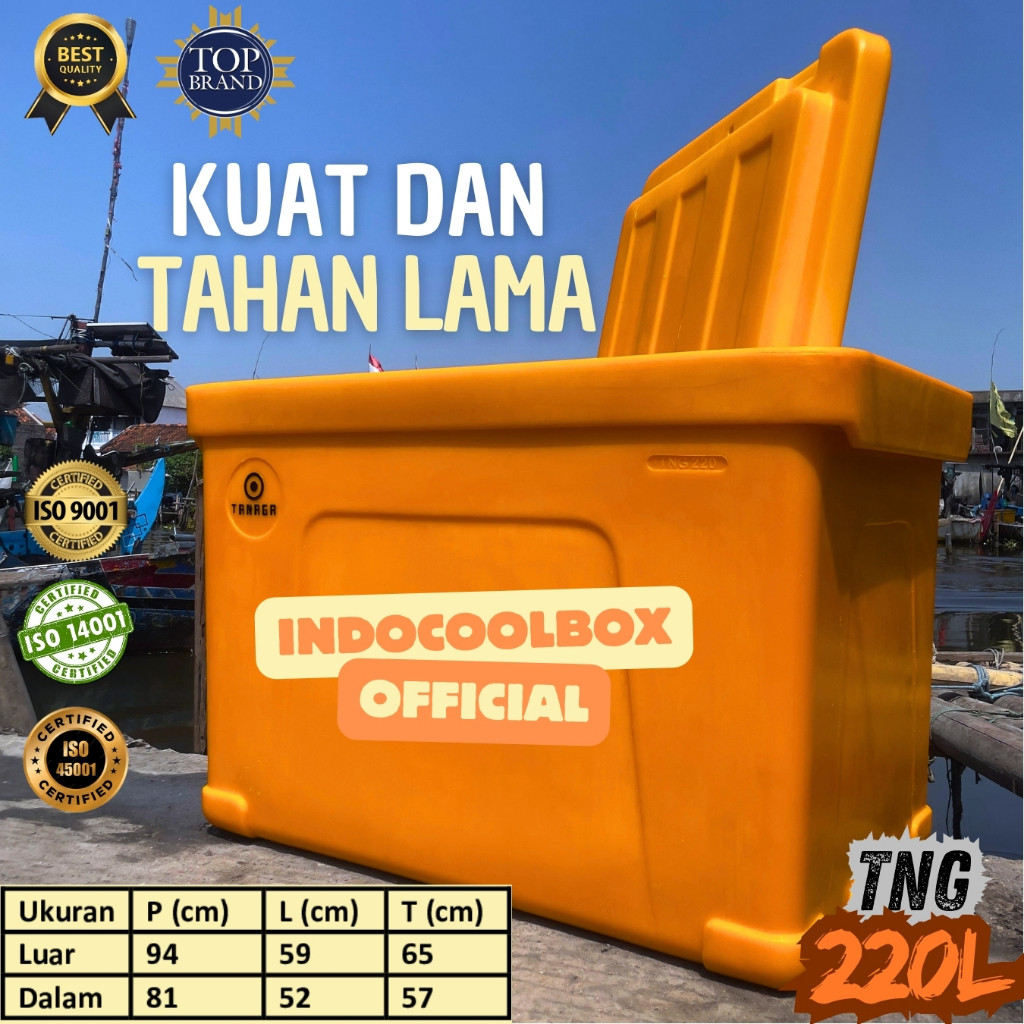 Jual Cooler Box Tanaga 220 Liter Termos Es Kotak Tempat Es Batu Daging ...