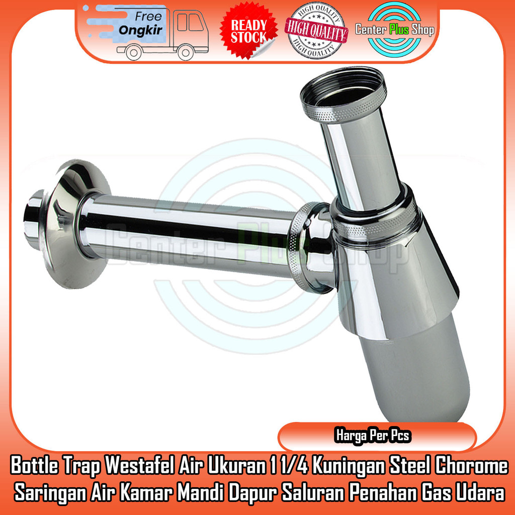 Jual Bottle Trap Wastafel Chrome Kuningan 1 1/4 Inch Alphard Tahan ...