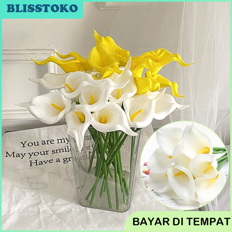 Jual Calla Lily Artificial Latex Lili Bunga Palsu Dekorasi Rangkaian ...