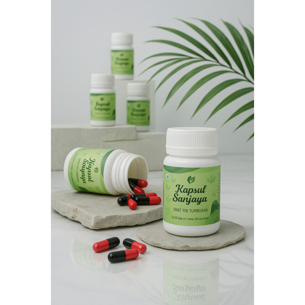 Jual Sanjaya obat herbal 14–84 kapsul – redakan nyeri otot, kram ...