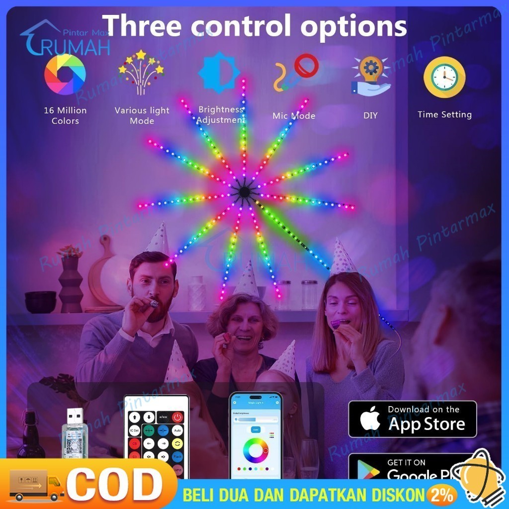 Jual LAMPU STRIP LED KEMBANG API / LAMPU LED STRIP Lampu LED berwarna ...