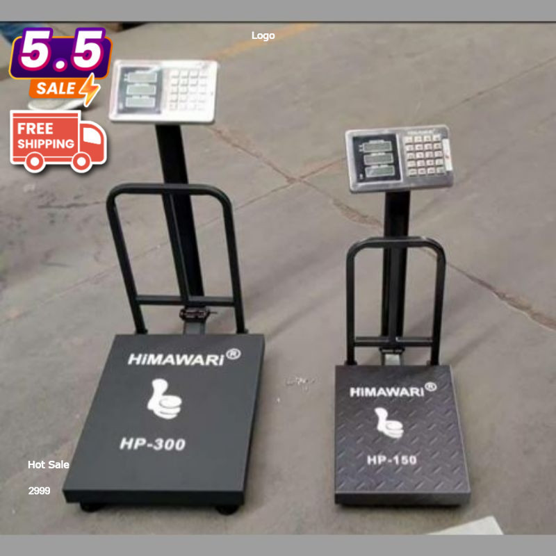 Jual Timbangan Duduk Digital 150kg / 300kg / Elektronik Pagar Lipat Display Sembako Himawari ...