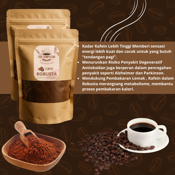 Jual spesial kopi bubuk Robusta kemasan 1 kg rasa sedap dan mantap kopi ...