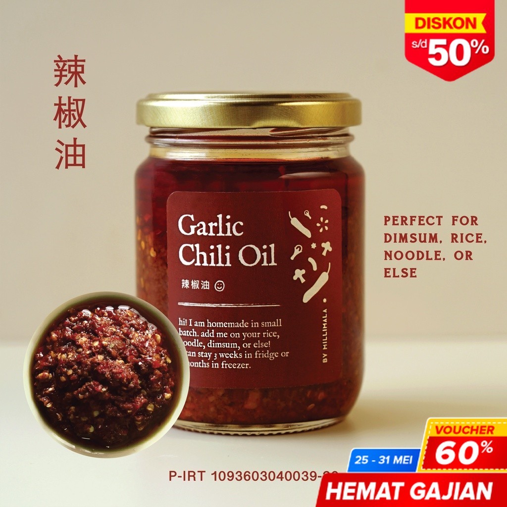 Jual Garlic Chili Oil - Spicy Szechuan / Sichuan Chilli / Minyak Cabai by Millimala | Shopee ...