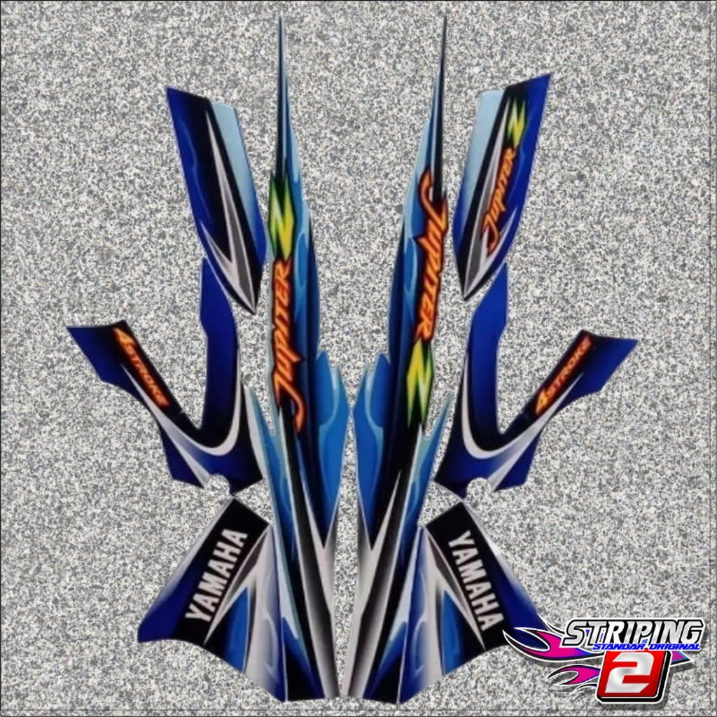 Jual STIKER STRIPING MOTOR JUPITER Z 2005 BIRU TELUR ASIN | Shopee ...