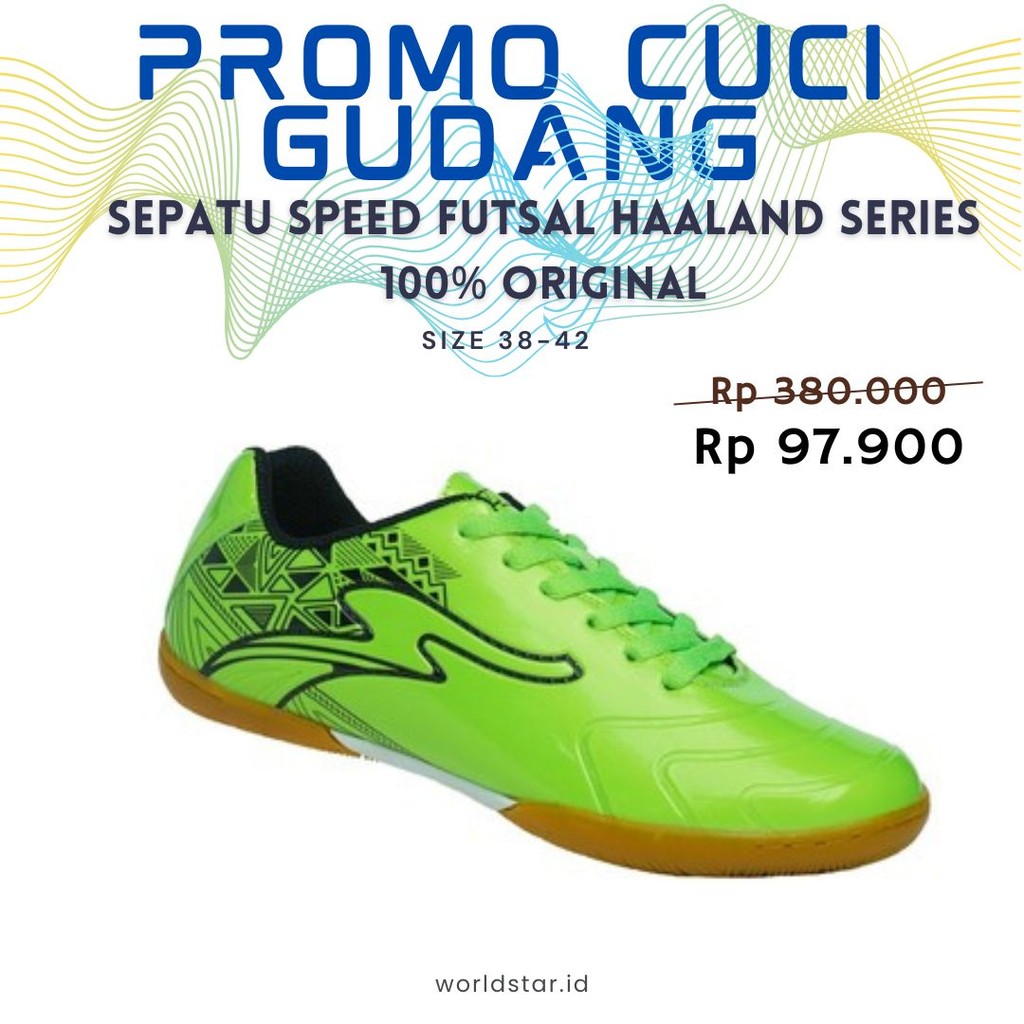 Jual Sepatu Speed Futsal Haaland Series 100% ORIGINAL Futsal Dewasa 38 ...
