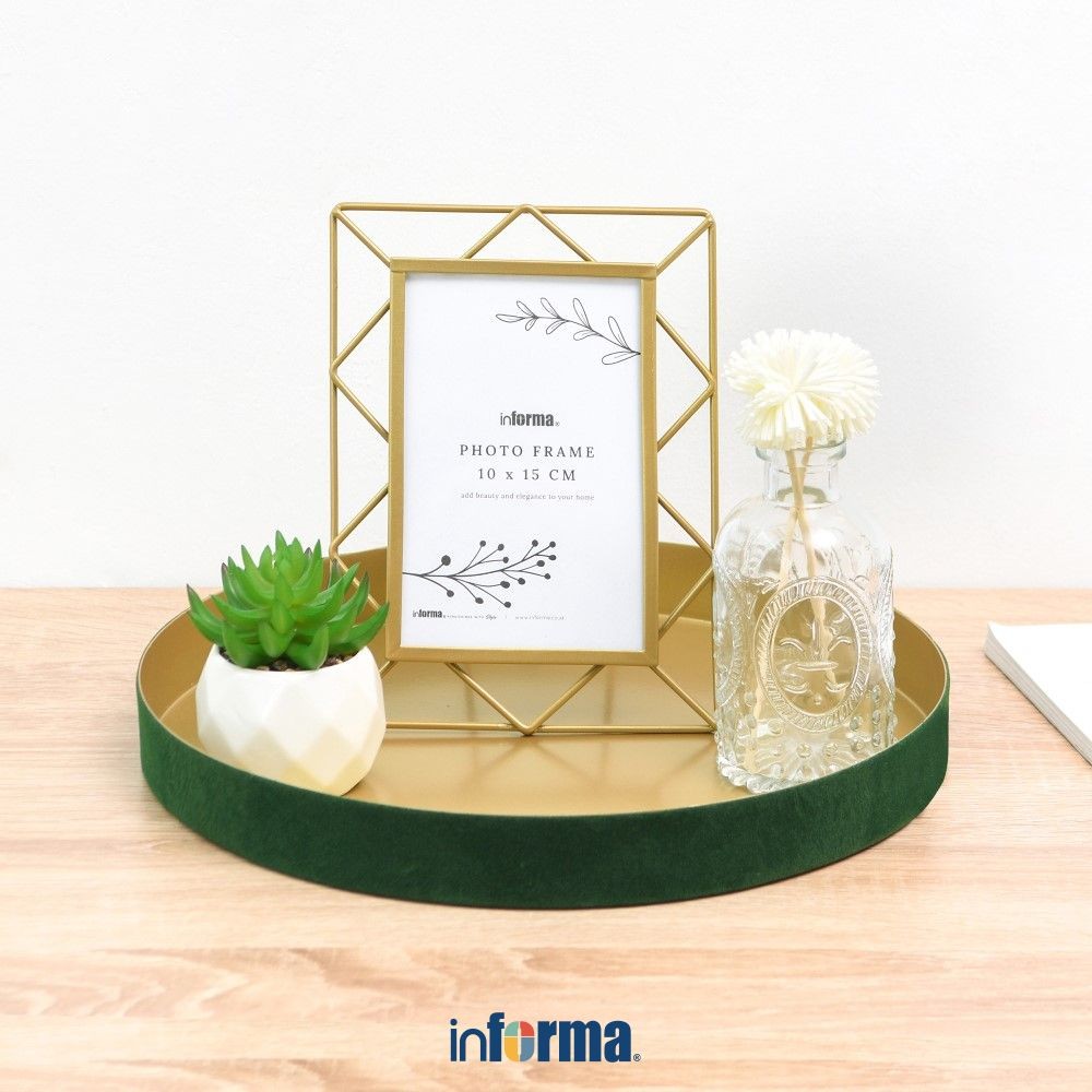 Jual Informa Set 4 Pcs Hiasan Meja Round - Gold Table Art Deco Hiasan ...