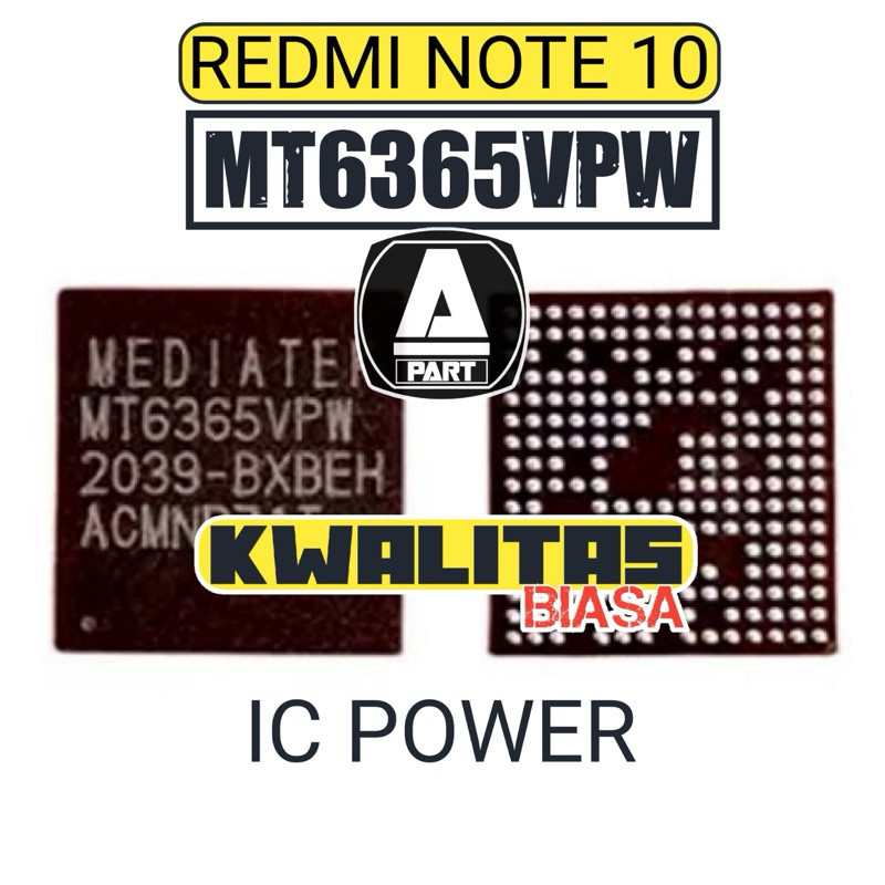 Jual IC POWER MT6365VPW REDMI NOTE 10 KWALITAS BIASA | Shopee Indonesia
