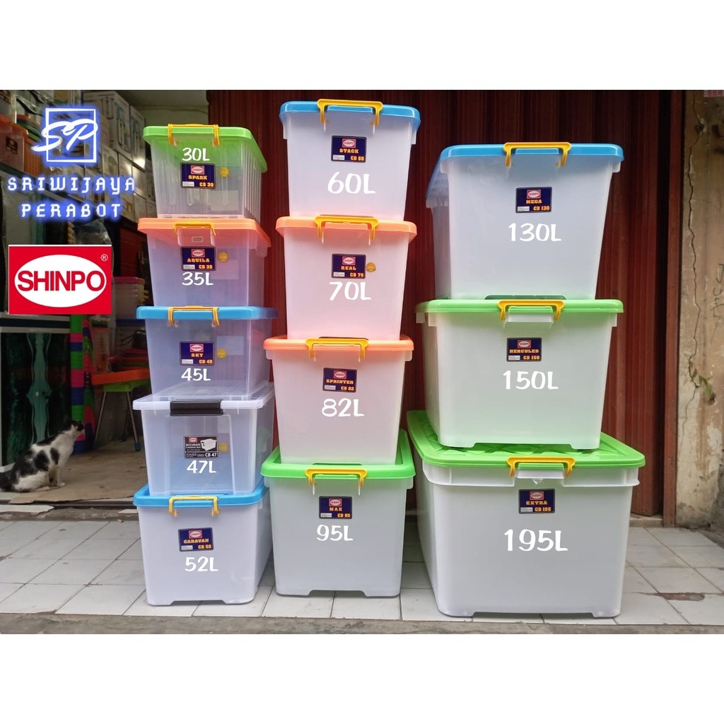 Jual CONTAINER BOX PLASTIK SHINPO VARIAN ( GRAB,GOJEK & KARGO ...