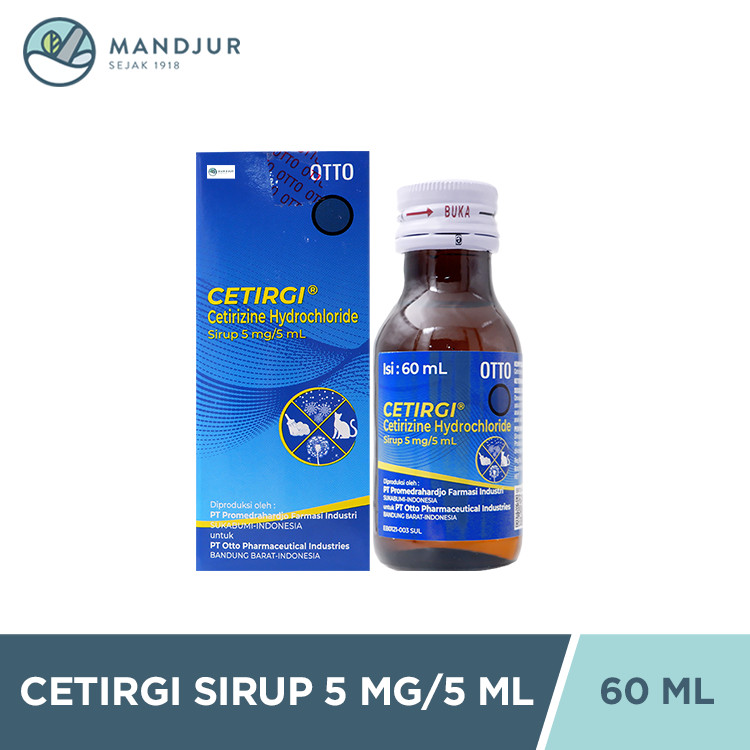 Jual Cetirgi Sirup 60 mL - Obat Pilek Alergi dan Urtikaria | Shopee ...