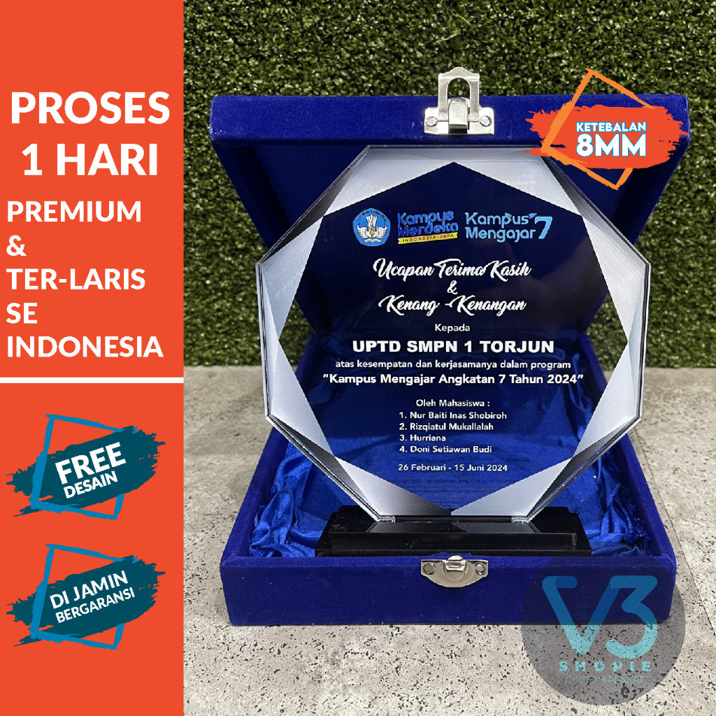 Jual ANONNIA.ID Bergaransi !! Plakat/Piala/Piagam/Plakat Akrilik/Trophy ...