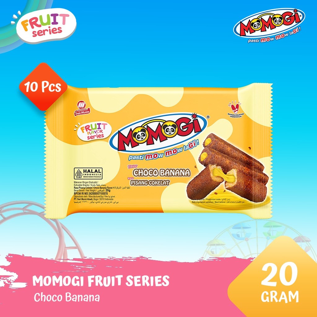 Jual MOMOGI FRUIT SERIES 20GR - CHOCO BANANA [ 1 Pack @ 10 Pcs ...