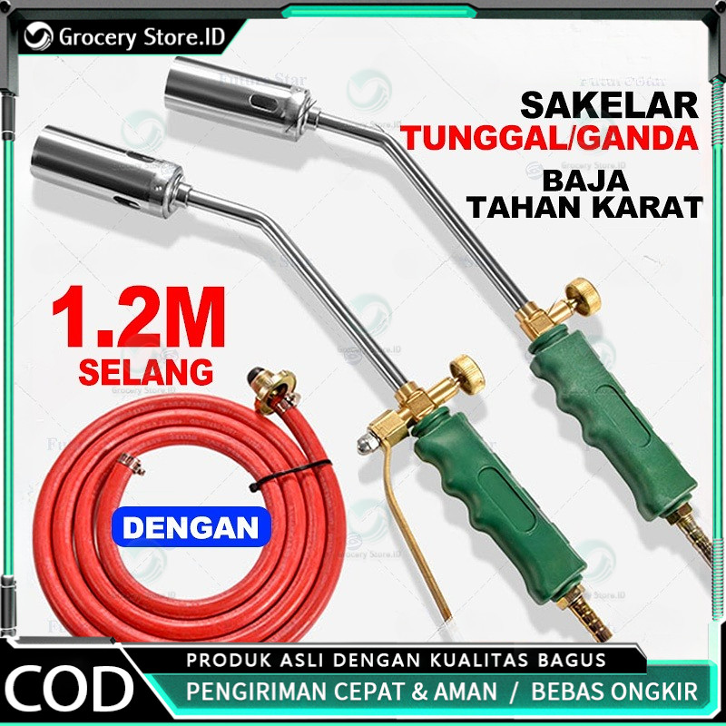 Jual Alat Bakar Heating Torch Gas Dengan 1.2m Selang LPG Multipro ...