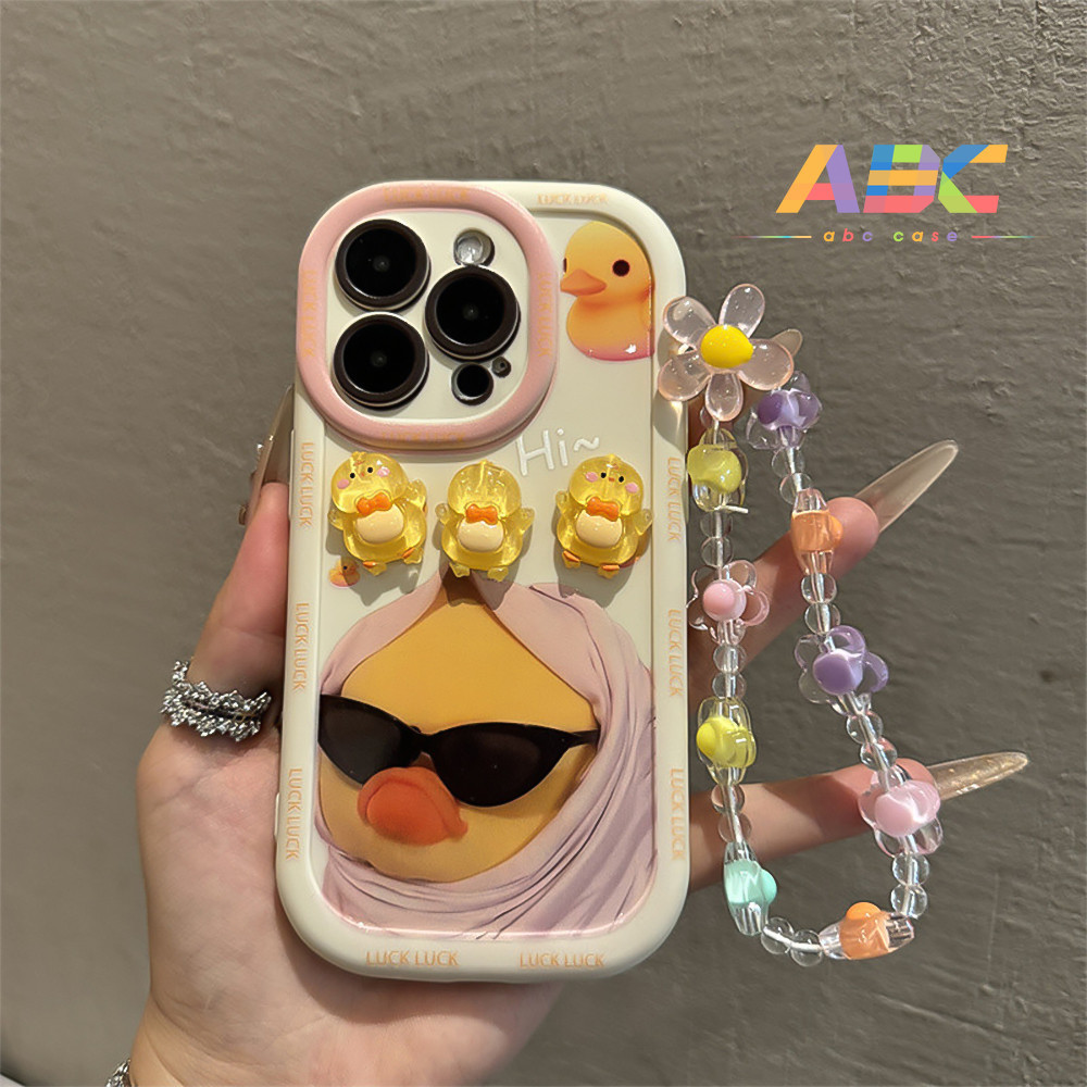 Jual Casing ponsel silikon anti jatuh bebek kuning kecil kacamata hitam ...