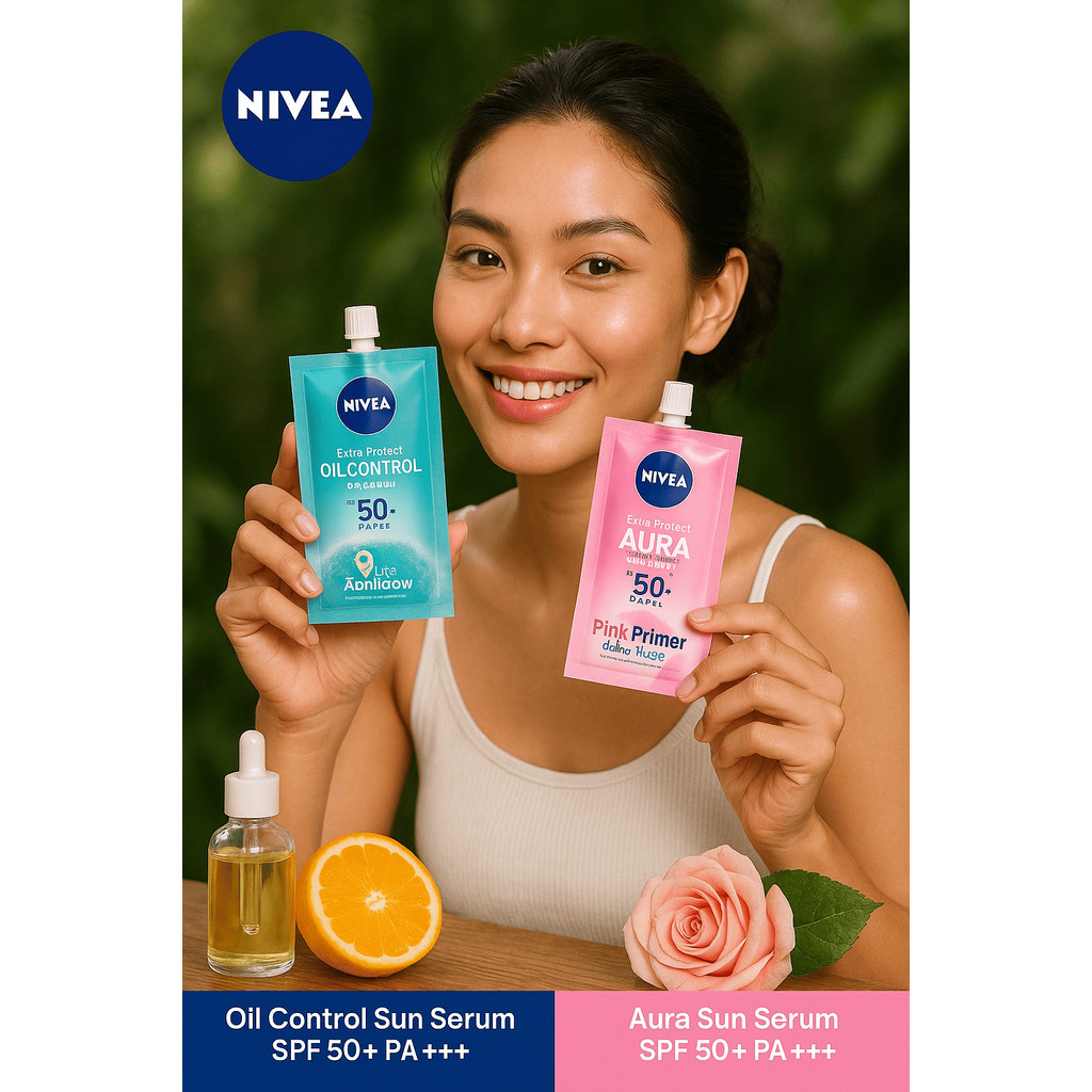Jual NIVEA Sun Serum SPF50+ PA+++ Oil Control 7ml | Sunscreen Wajah ...