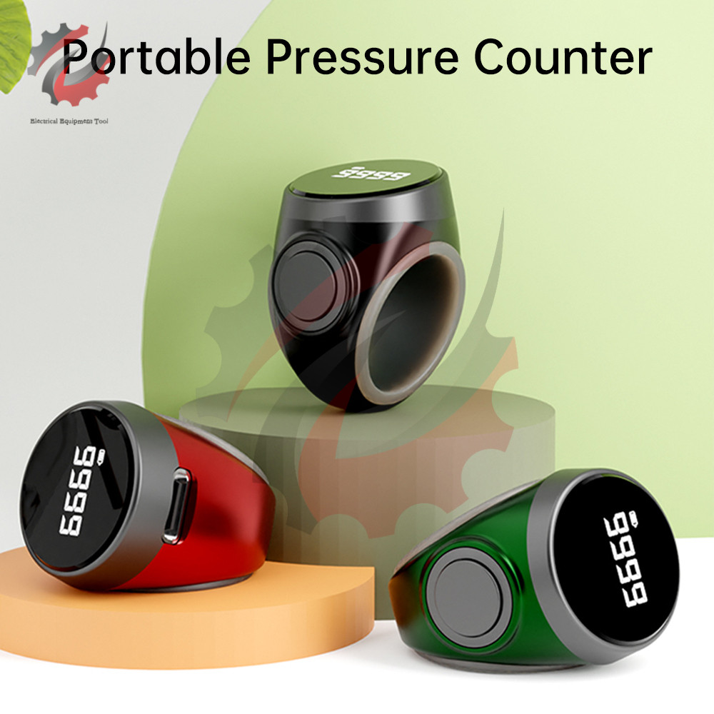 Jual Smart Tally Digital Counter for Muslims Praise Ring Prayer Time ...