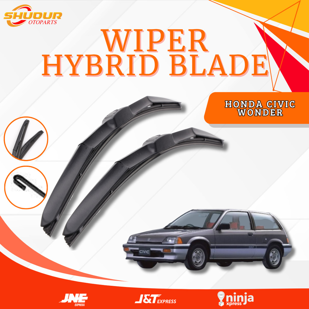 Jual Wiper Hybrid Mobil Honda Civic Wonder / Wiper Hybrid Blade 2 PCS ...