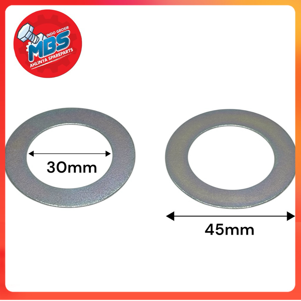 Jual original RING PLAT LUBANG M30 LUAR 45 46 RING BAJA ORIGINAL ...