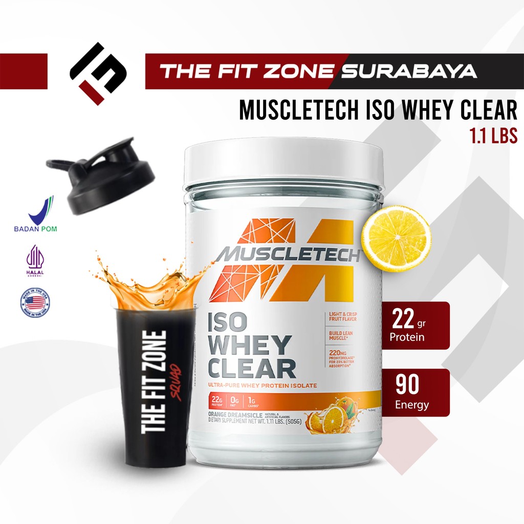 Jual Muscletech Iso Whey Clear 1.1 Lbs Ultra-Pure Protein Isolate | Shopee Indonesia