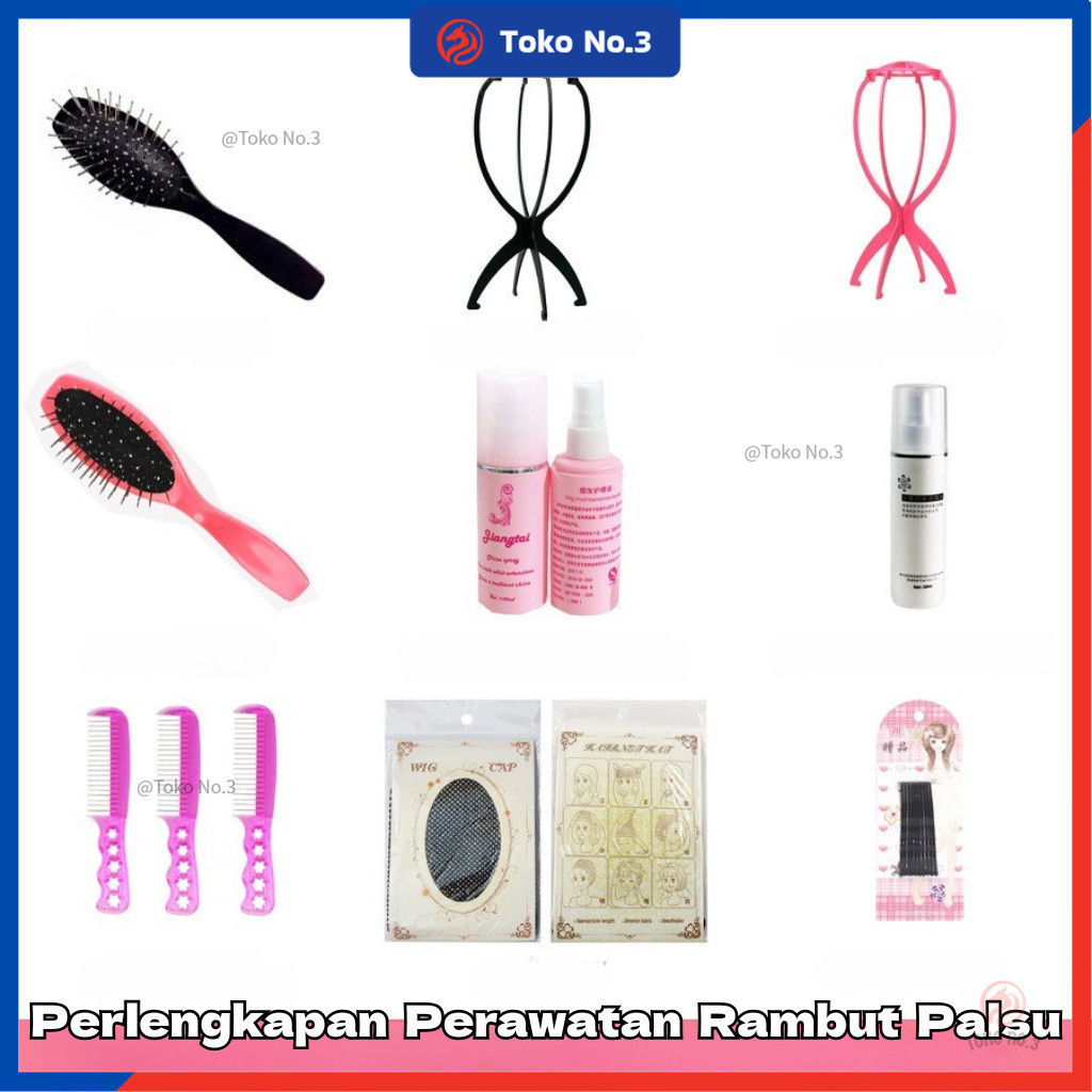 Jual COD/Set Perawatan Wig Palsu Lengkap | Hair Mist Anti Kusut ...