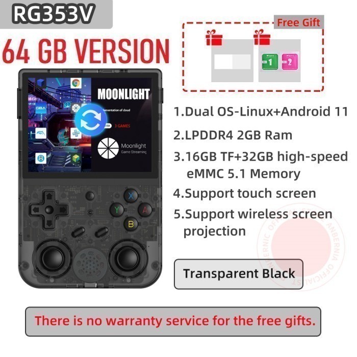 Jual GROSIRUNIK99 ANBERNIC RG353V 64GB Handheld Retro Game Console ...