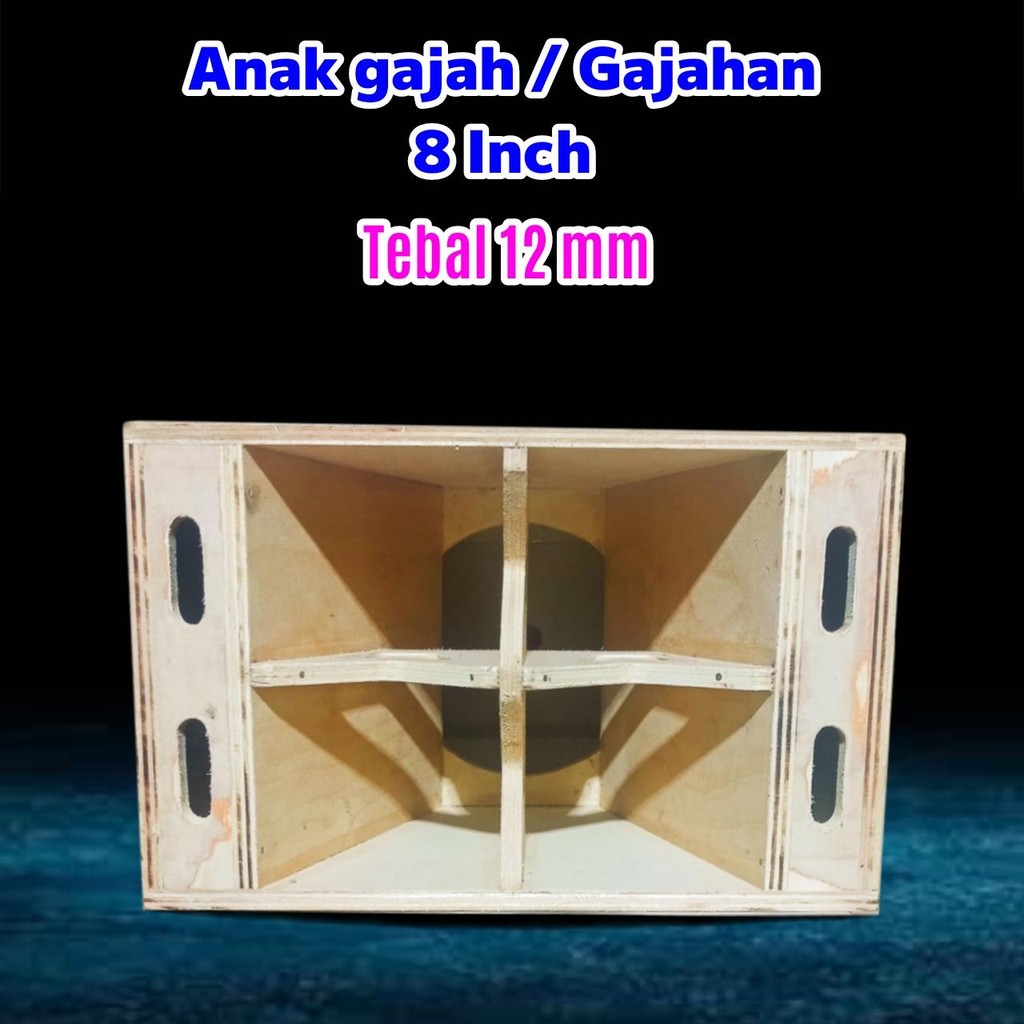 Jual Anak gajah / Gajahan Box Speaker 8 Inch Tebal 12 mm low sub Cocok ...