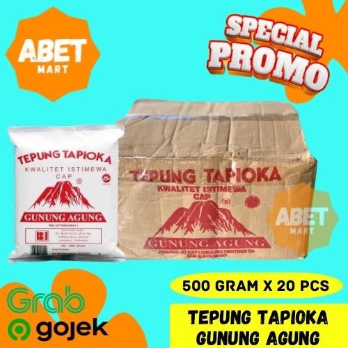Jual Gunung Agung Merah Tepung Tapioka Kemasan 500Gr 1 Dus 20Pcs - 500 ...
